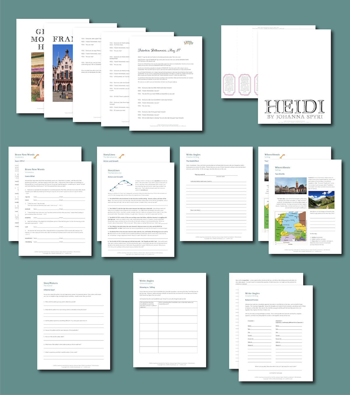 LitWits Printables for HEIDI